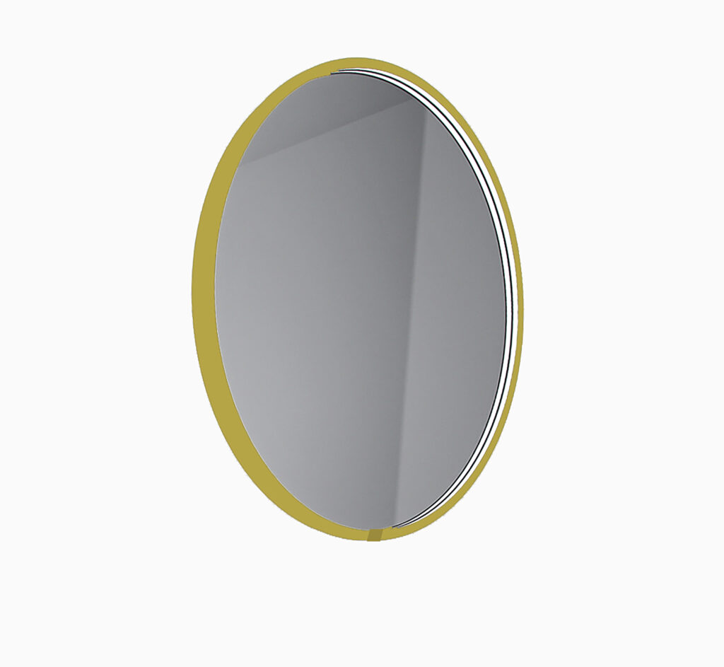 Round Gold Frame Mirror | LED Lighted Mirror